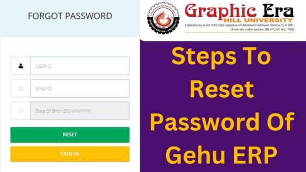 ERP Gehu: Platform for the Graphic Era Hill University students